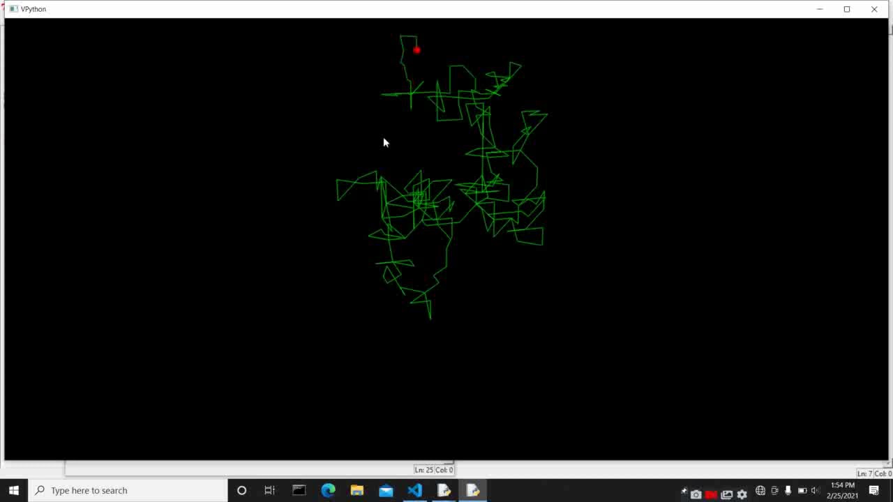 Random walk problem in Python animation | coding programming