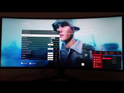 LG 34GK950F Menu System (OSD)
