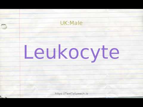 How to pronounce leukocyte