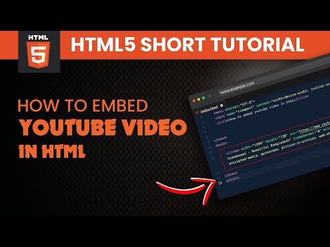 How to Embed a YouTube Video in HTML 2024 | Quick Tutorial
