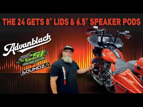 ⚡Advanblack 8" Lids and Fairing Pods Make This 24' Harley BANG! ⚡