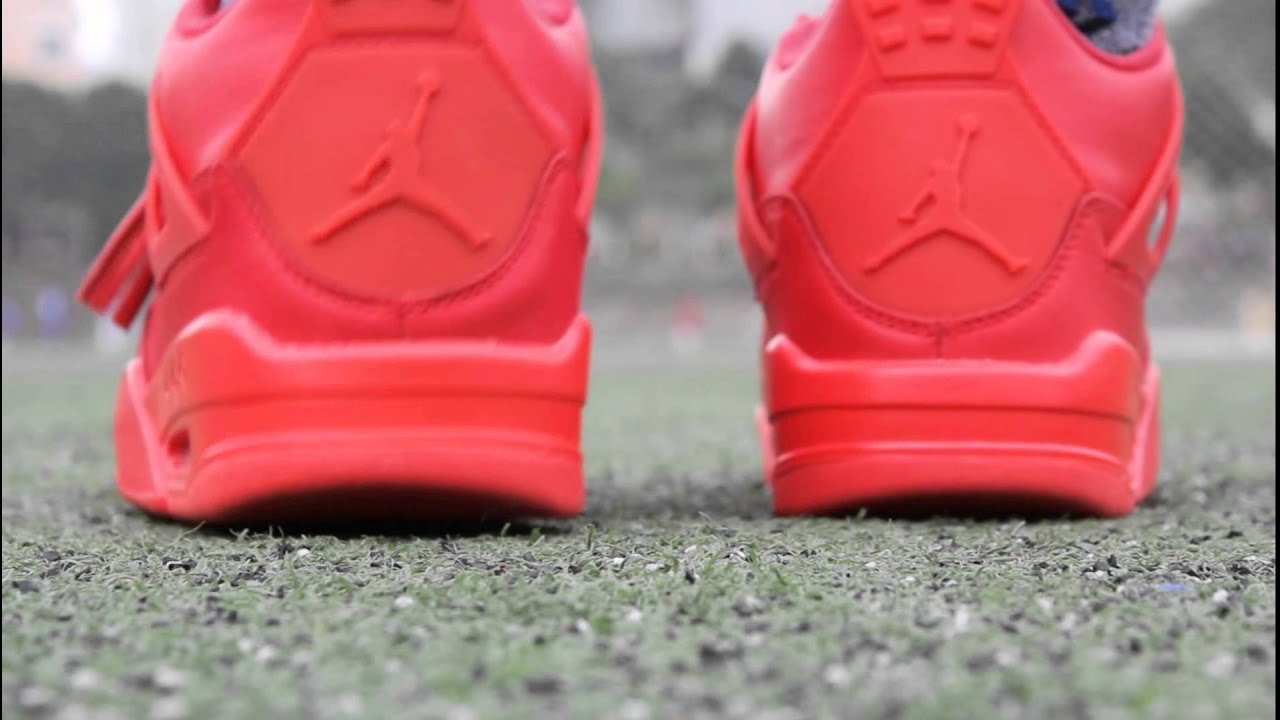 Authentic Air Jordan 4 Louis Vuitton Don on foot