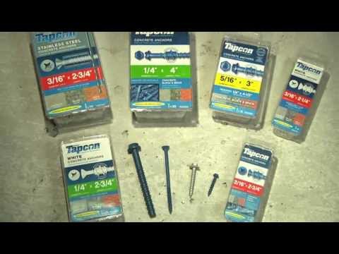 Large Diameter Tapcon Anchors for Pros - The Home Depot