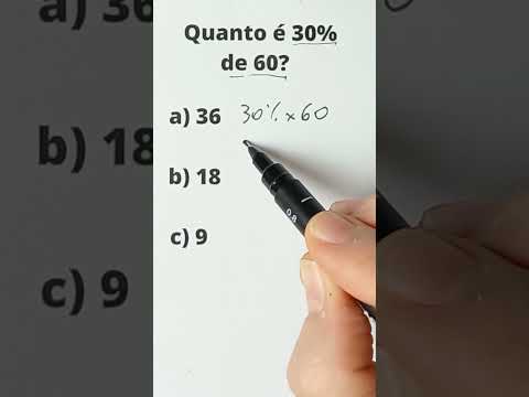 What is 30% of 60?