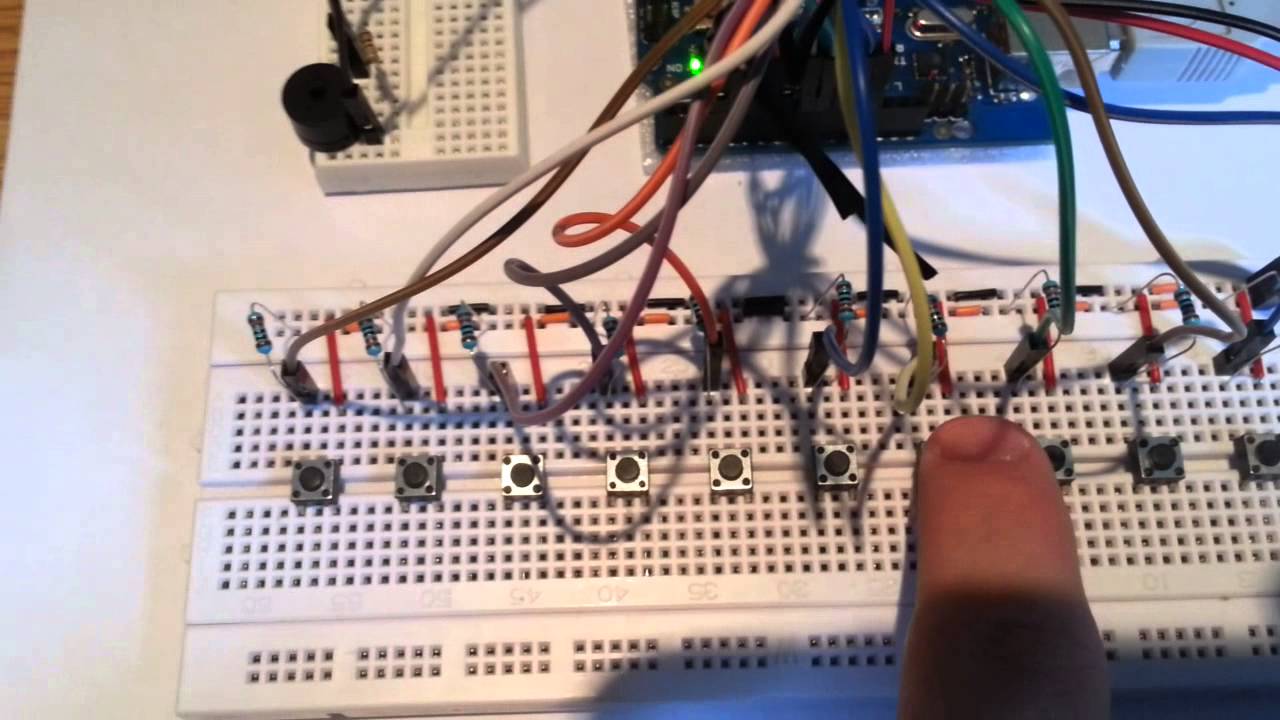 Physical Computing - Week 2 - 10xButton,Buzzer,Debounce
