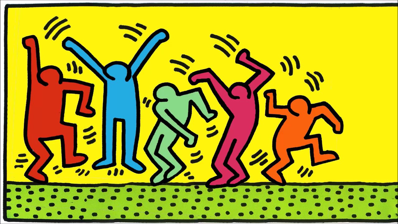 Keith Haring - Dancing Figures Flash Animation