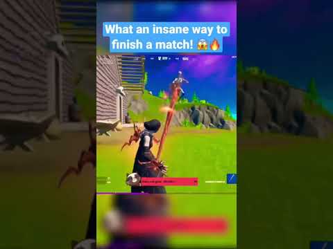 Most Insane way to end a Fortnite match in Season 8! 😱🔥 #Shorts