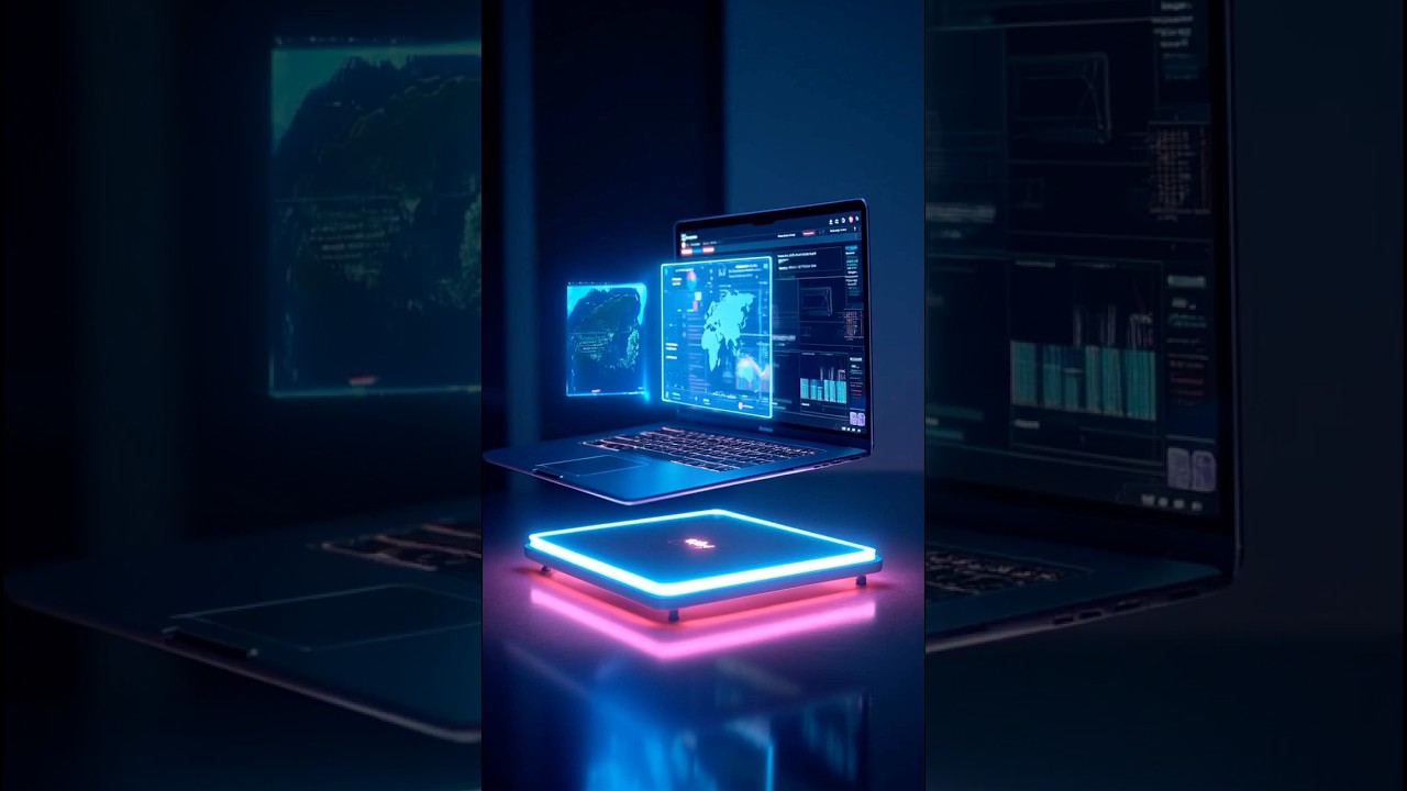 🚀 QUANTUM LAPTOP: AI-POWERED FUTURE COMPUTING! 💻✨ #NextGenTech #aifuture