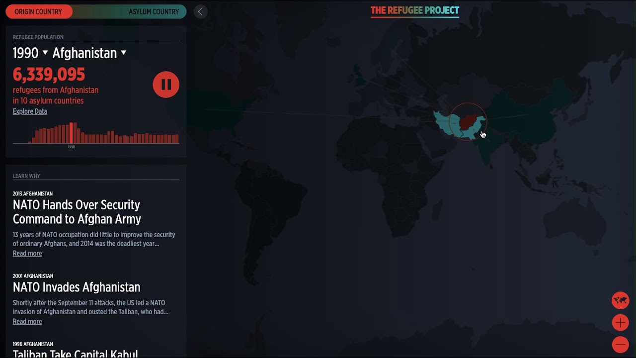 The Refugee Project - Interactive Map