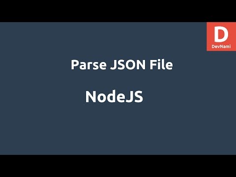 Learn NodeJS Parse JSON File - Mind Luster