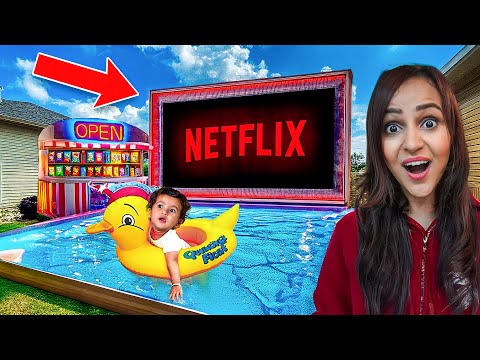 I built a SECRET Movie Theatre in my ROOM π³ * OMG *