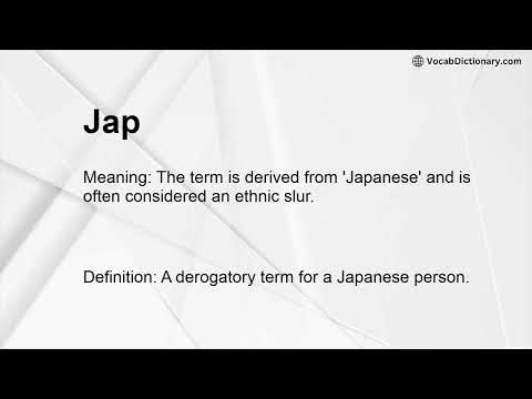 Jap Meaning