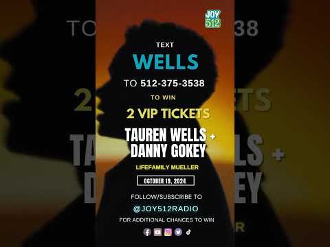 Tauren Wells + Danny Gokey “The Takeback Tour” on October 19, 2024 at 7pm at LifeFamily Mueller