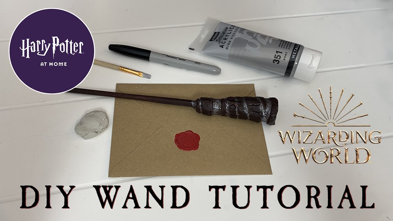 DIY HARRY POTTER WAND TUTORIAL - WIZARDING WORLD CRAFT