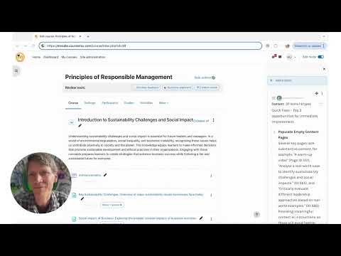 Course companion - an AI learning design assistant that enhances any Moodle course (by Coursensu)