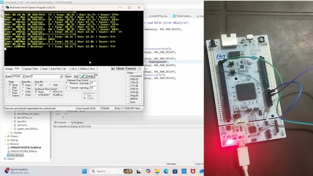 STM32 DHT22 Sensor Interface Tutorial | Complete Temperature Humidity Setup in 5 Minutes