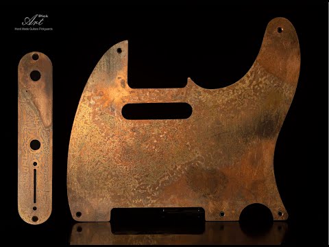 Relic Copper Telecaster Pickguard & Control Plate SET Solid | Reverb