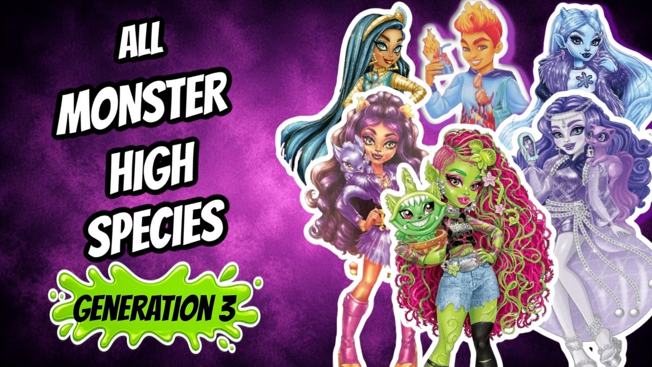 Every Monster High Species Explained Part 2 (Generation 3)