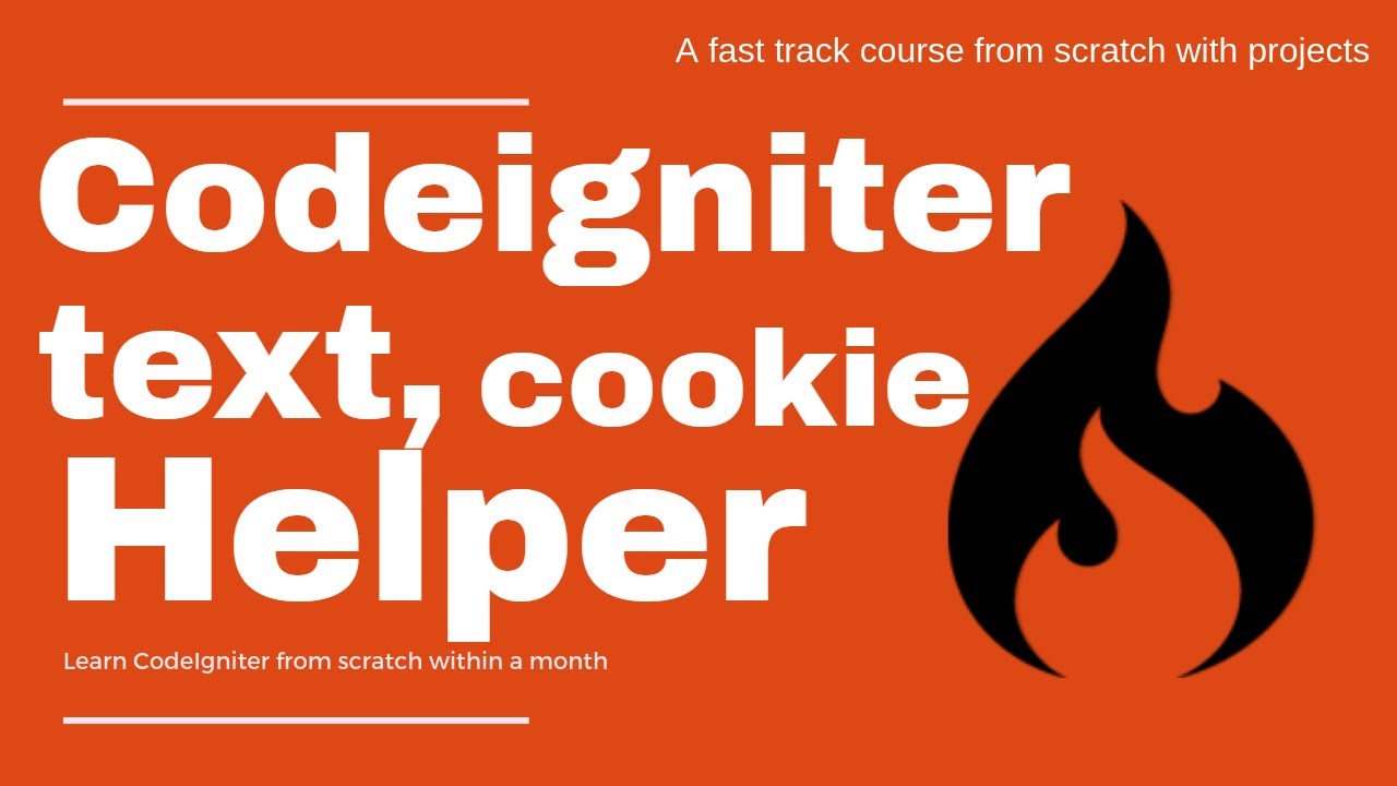 Text and cookie helper in codeigniter |Helpers in codeigniter|Text helper in ci| cookie helper in ci