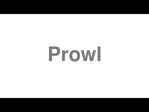 How to Pronounce "Prowl"