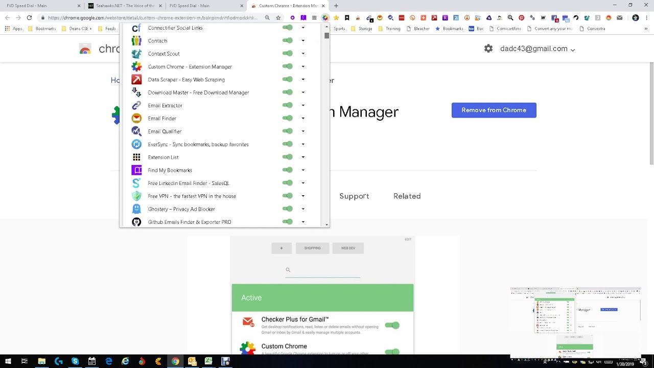 Custom Chrome Extension Manager