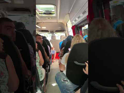 Wow inside a bus from velipoja to Shkoder Albania #shkodra #albania #velipoje