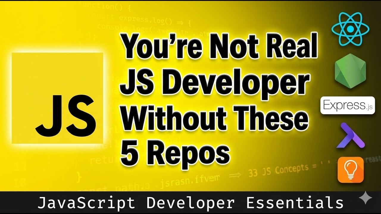 Github Trends Daily: You're Not a Real JS Developer Without These 5 Repos #JavaScript #GitHub #React