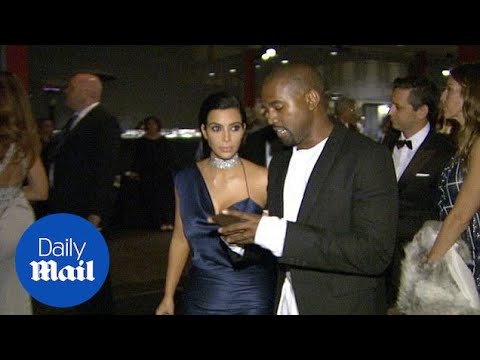 Kim Kardashian and Kanye West smoulder at the LACMA Gala - Daily Mail