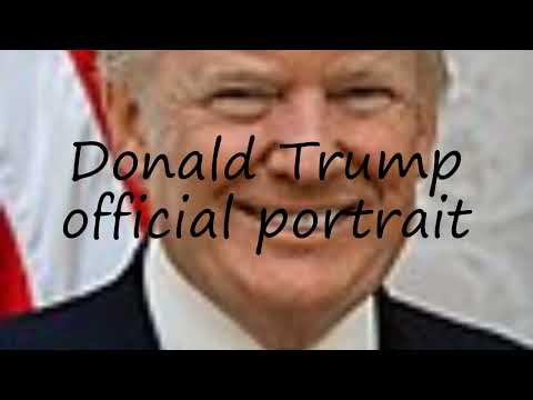 How to pronounce Donald Trump official portrait in English?