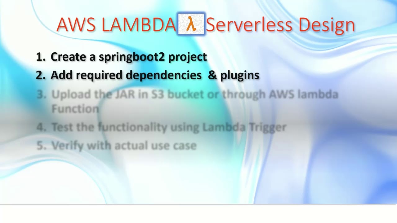 SpringBootAwsLambda part1