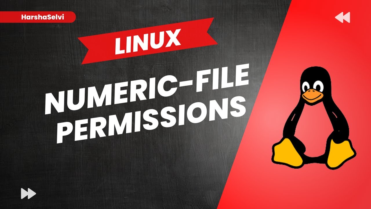 Linux Numeric File Permission | Tamil | HarshaSelvi