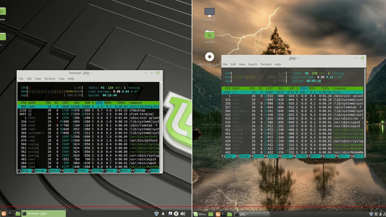 Linux Mint 19 XFCE vs Linux Mint 19 Cinnamon