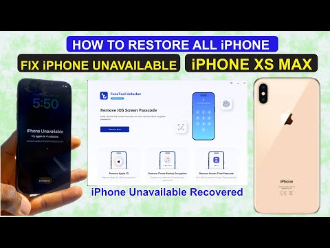 All iPhone restore || Remove Passcode Security || FoneTool iPhone Unlocker || IPhone Unavailable