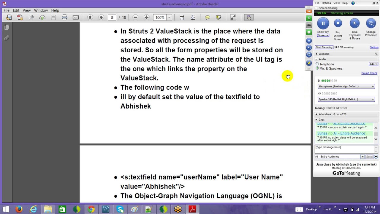 Struts Advanced Session
