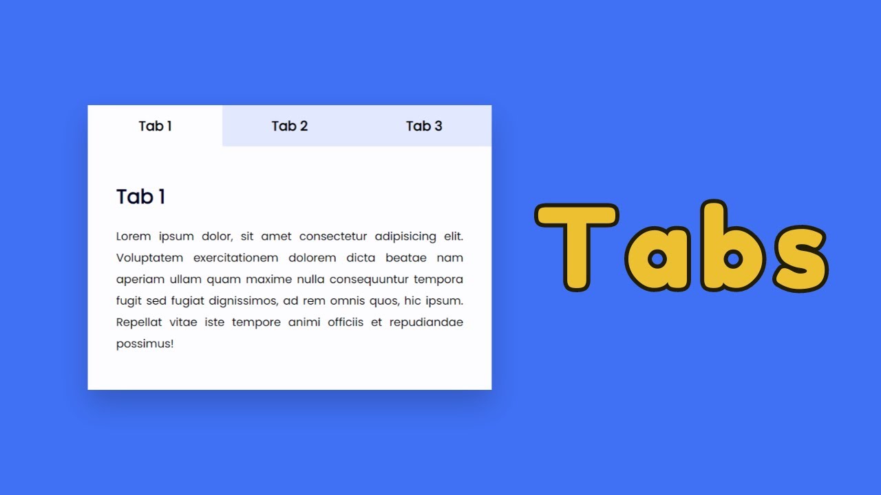 Complete Guide to Creating Tabs in HTML, CSS, and JavaScript