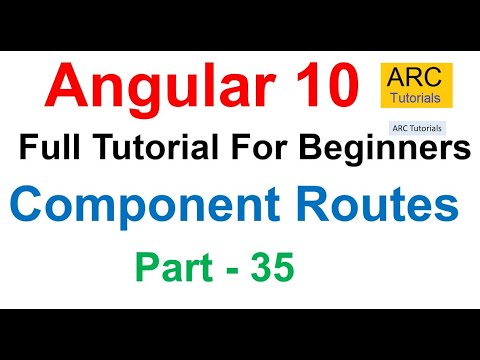 Learn Angular 10 Tutorial 35 Component Routing in Angular | Angular 10 Tutorial For Beginners ...