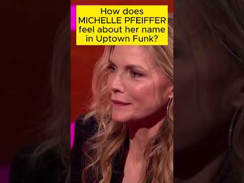 Does Michelle Pfeiffer like it? How she feels about Uptown Funk. #brunomars #uptownfunk