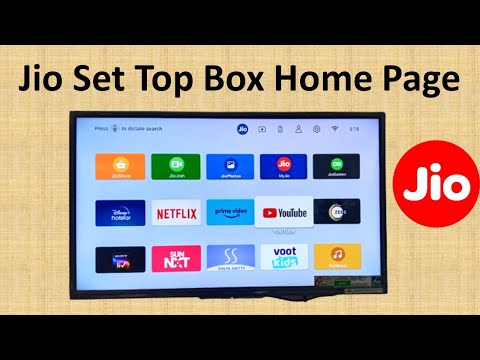 Jio Fiber set top box HOME PAGE | India 2023 | All Apps | chrome tech