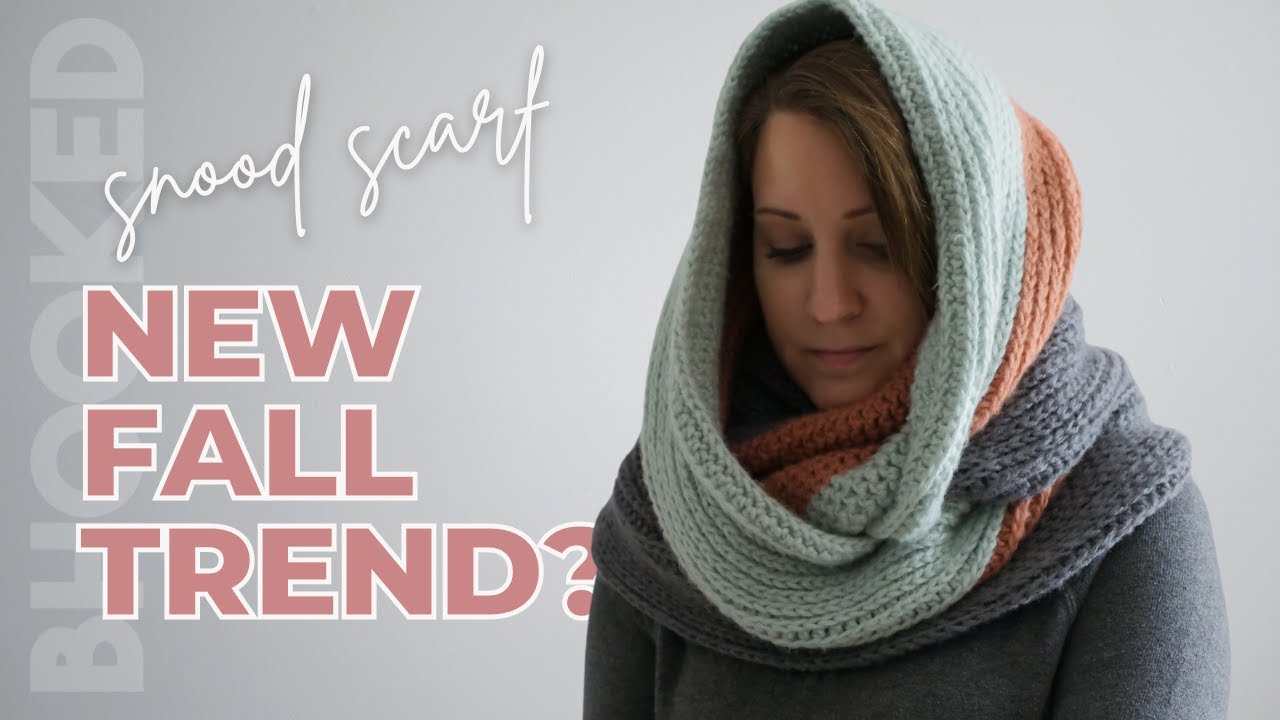 New Fall Scarf Trend?! Crochet Snood Scarf + Free Pattern