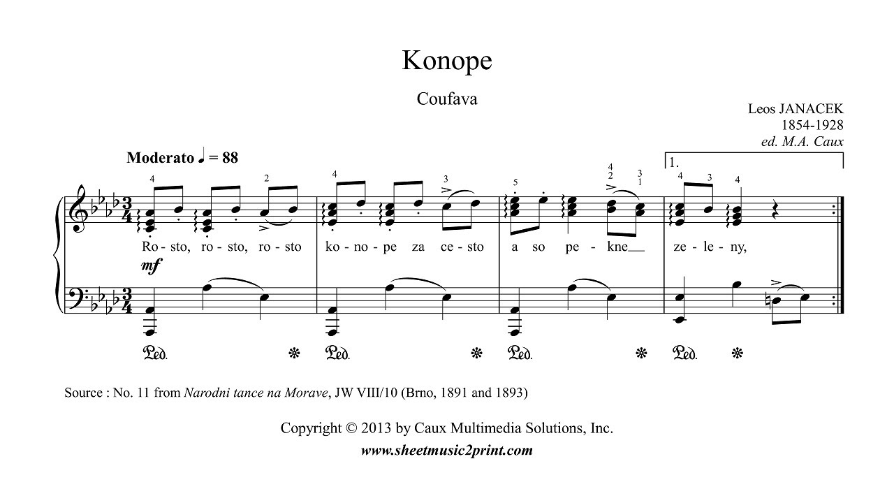 Janacek : Konope (Coufava), JW VIII/10, No. 11