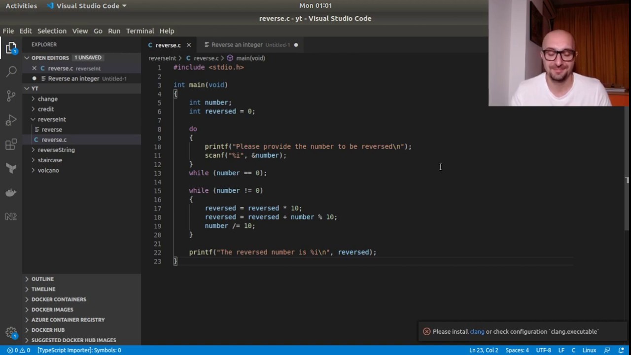 How to reverse an integer - C Programming