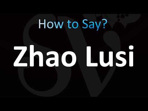 How to Pronounce Zhao Lusi (CORRECTLY!)