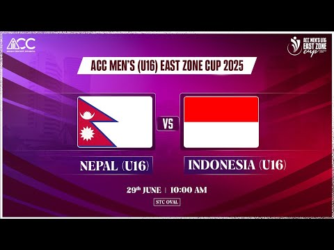 NEPAL U16 vs INDONESIA U16 | ACC Men's U16 East Zone Cup 2025