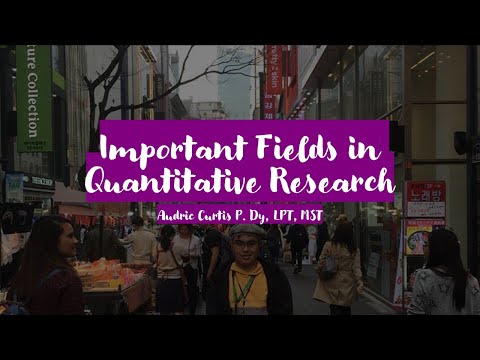 Important Fields in Quantitative Research