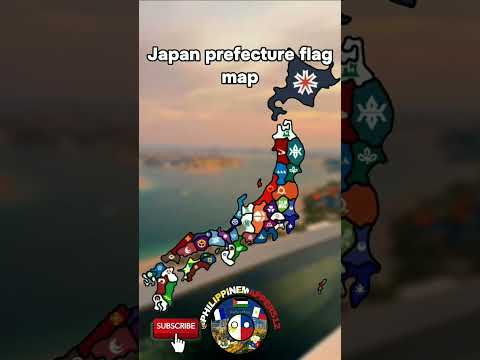 Japan Prefecture flag map #geography#music#japan#division#flag#asia#music#short#map#viral#meem#remix