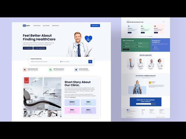 Creating a Medical Healthcare Website with HTML, CSS, and JavaScript ...