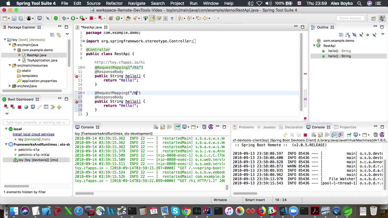 Spring Tools 4: Using Spring Boot Devtools for Remote Apps on (P)CF
