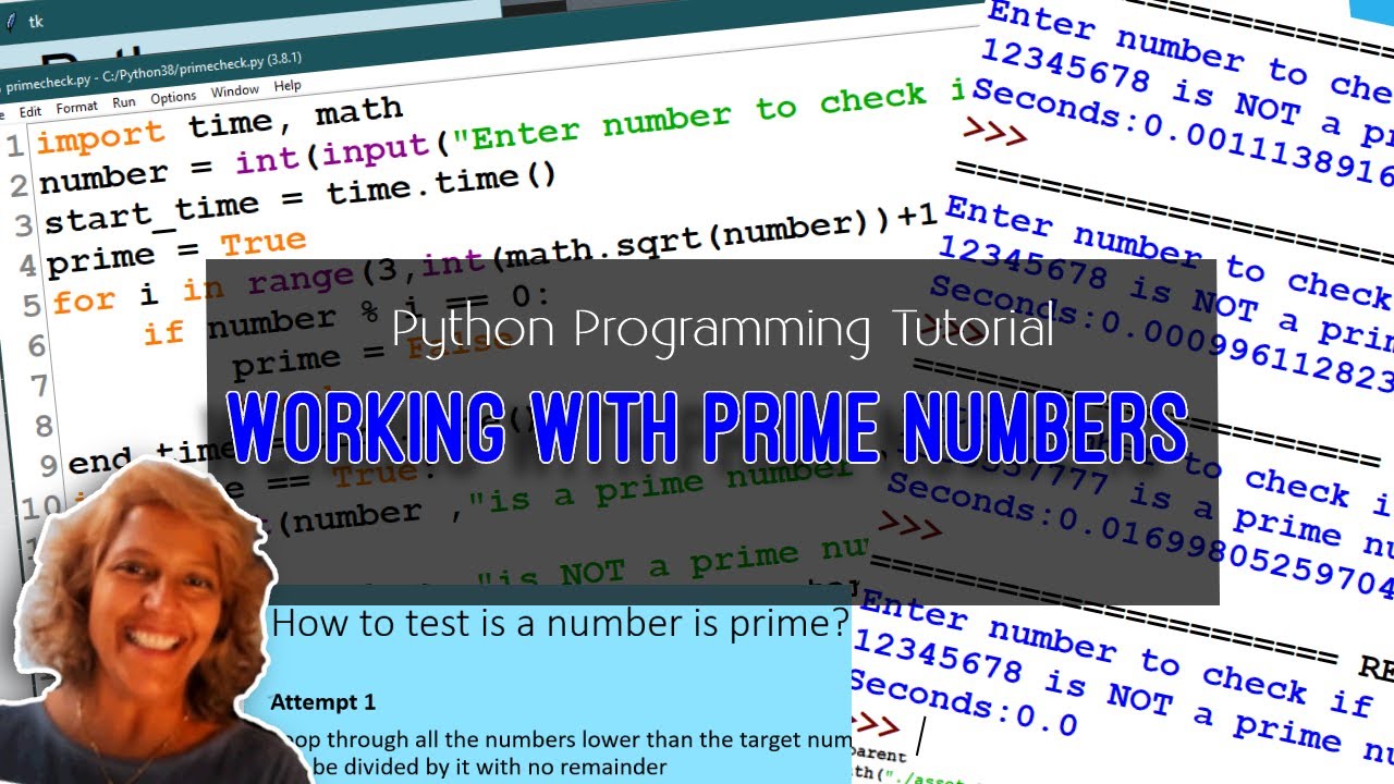 Prime Numbers in Python - tricks to make your program find them faster
