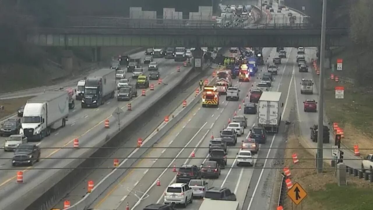 Some lanes reopen on I-285 after tractor-trailer crash in Atlanta