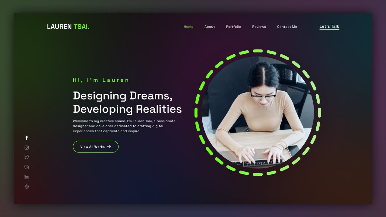 Create a Portfolio Website using HTML, CSS & JavaScript - Easy Tutorial